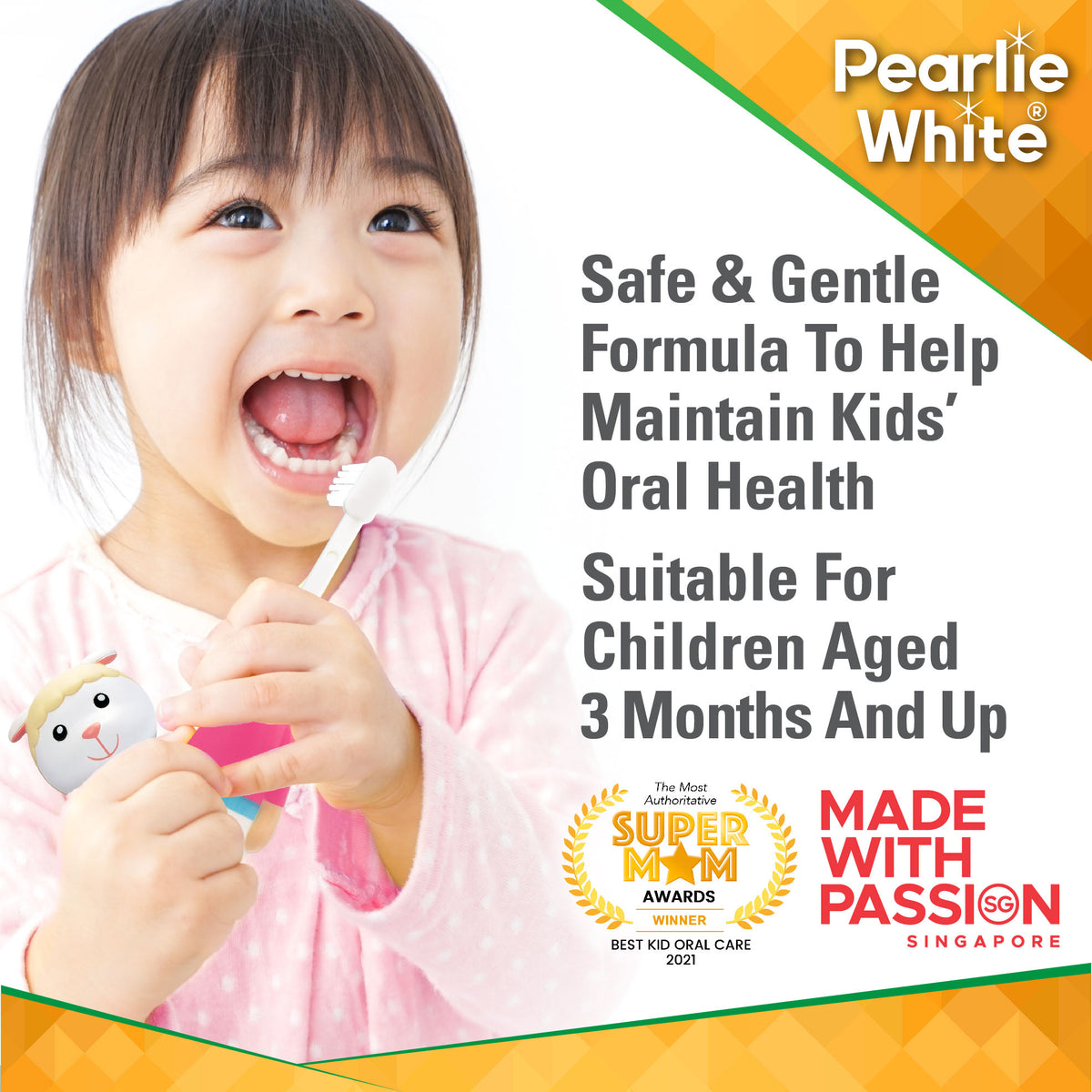 Pearlie White All Natural Kids Toothpaste (Strawberry) | Pearlie White