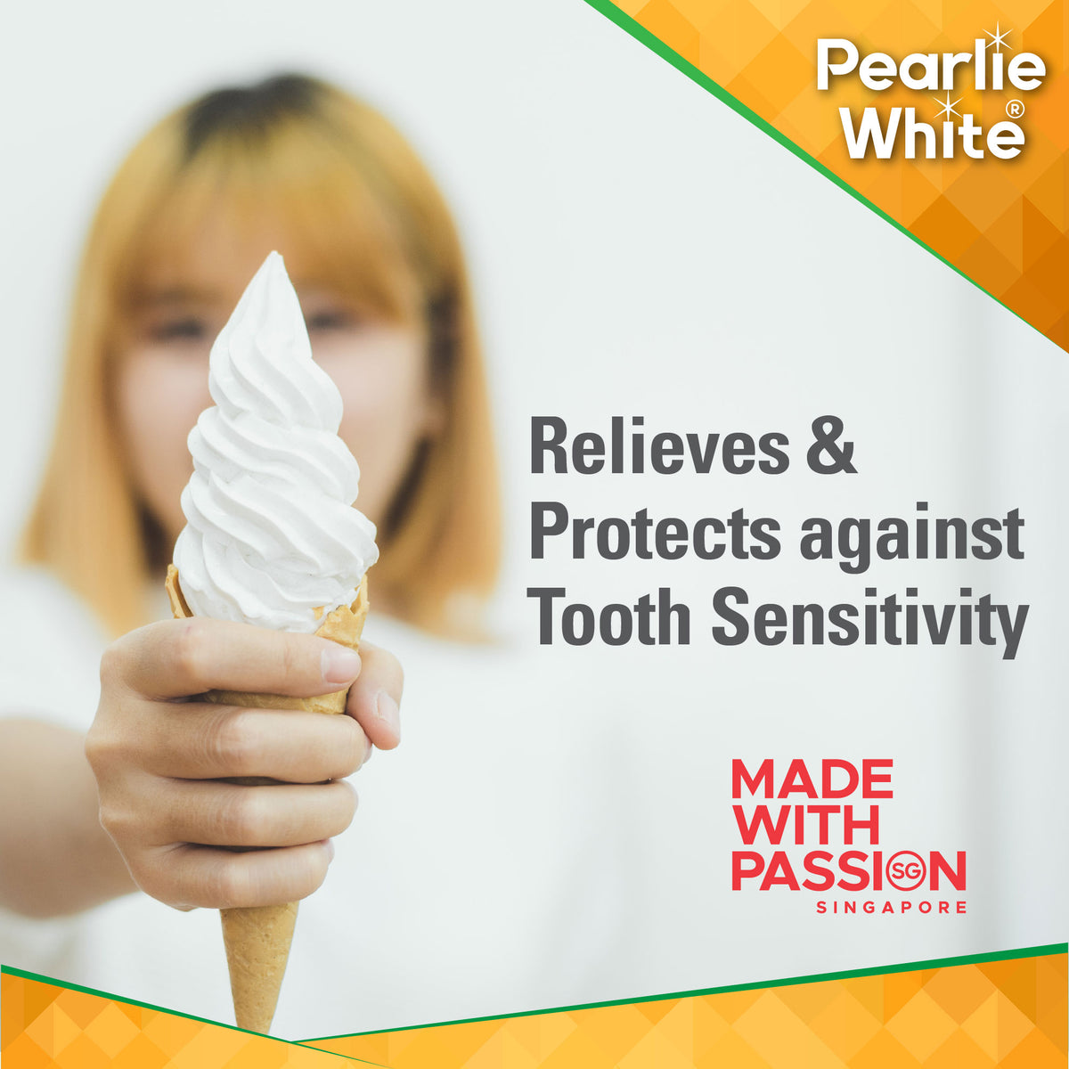 Advanced Sensitive Fluoride Toothpaste 130gm | Pearlie White