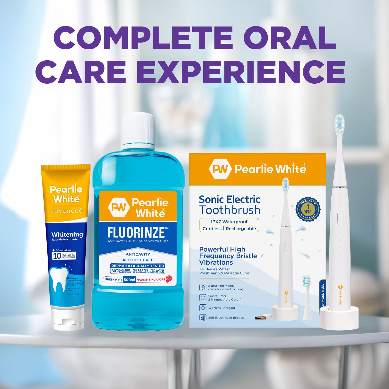 Sonic Electric Toothbrush – Pearlie White