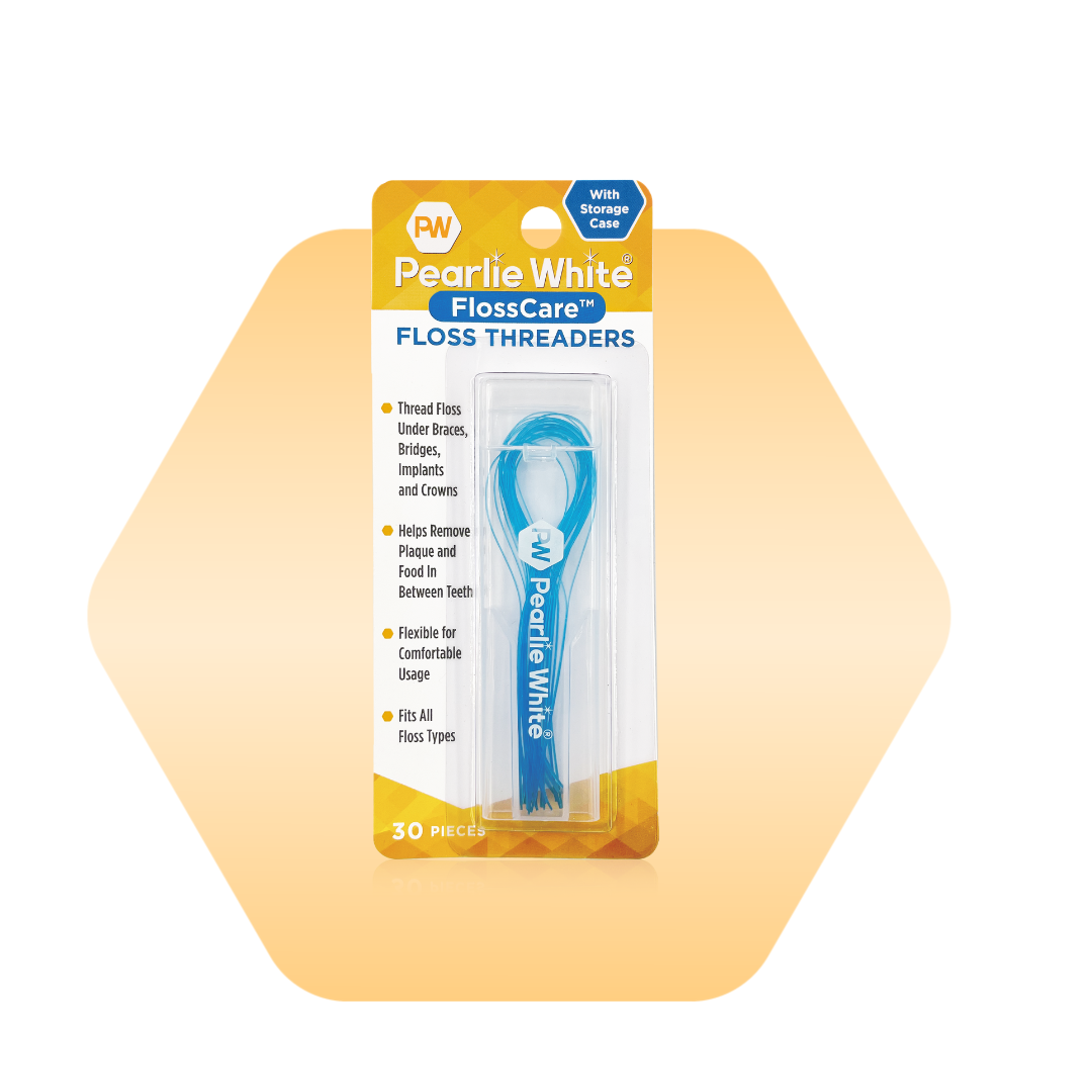 FlossCare Floss Threaders - With Storage Case 30pcs | Pearlie White