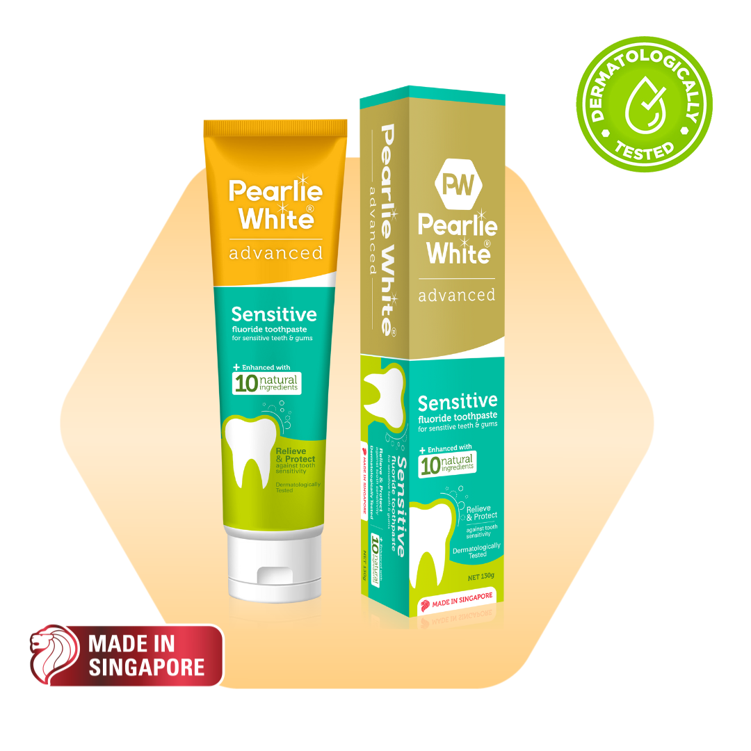 Advanced Sensitive Fluoride Toothpaste 130gm | Pearlie White