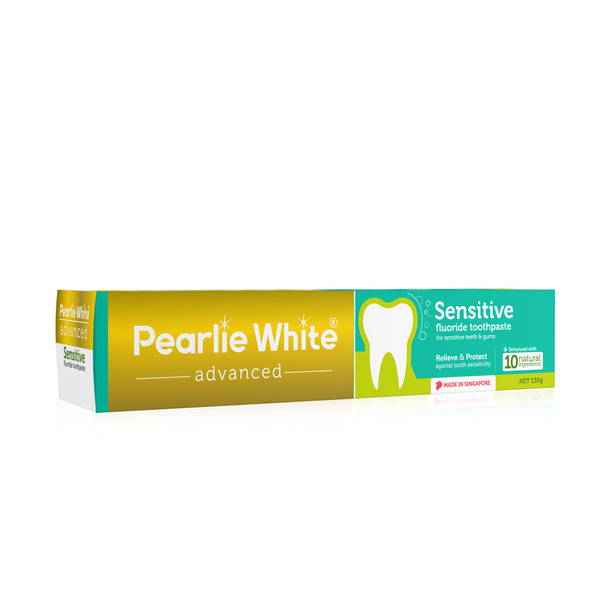 Advanced Sensitive Fluoride Toothpaste 130gm | Pearlie White