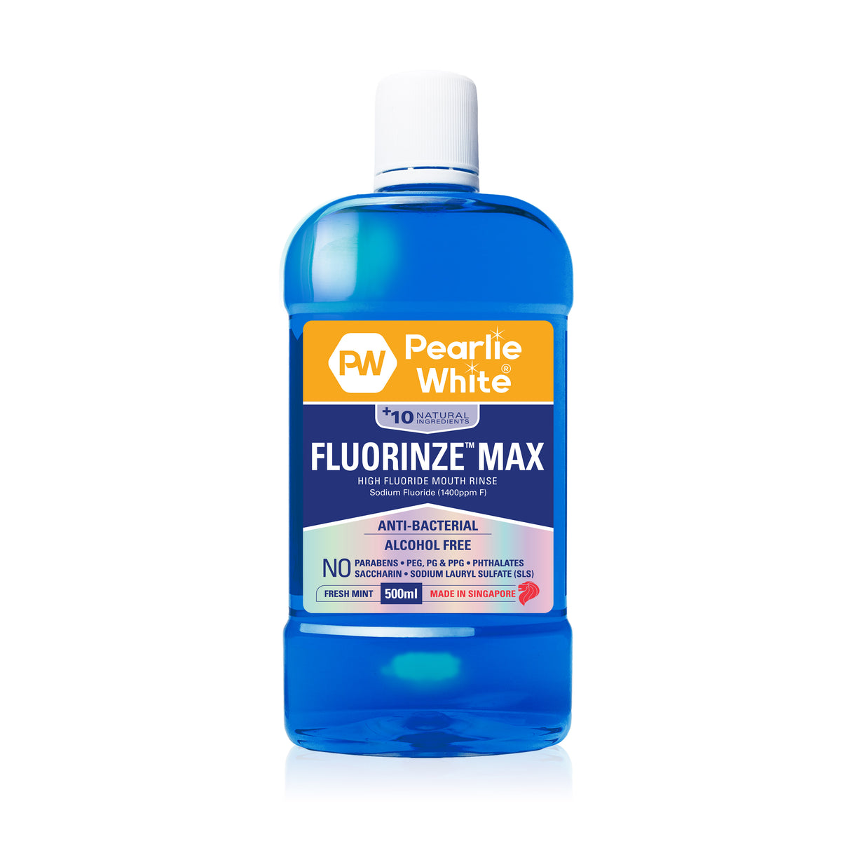 Fluorinze Max High Fluoride Mouth Rinse 500ml | Pearlie White