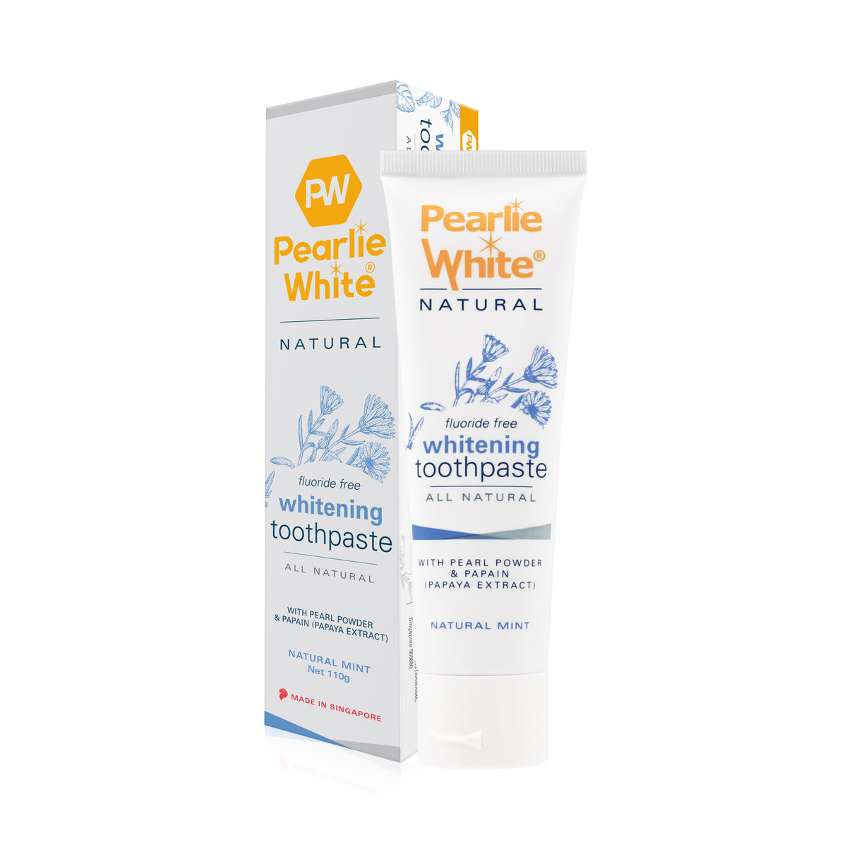 All Natural Whitening Toothpaste 110gm | Pearlie White